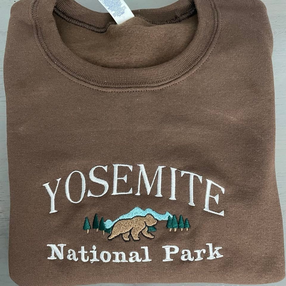 Yosemite National Park Embroidered Sweatshirt - TerraBell Designs