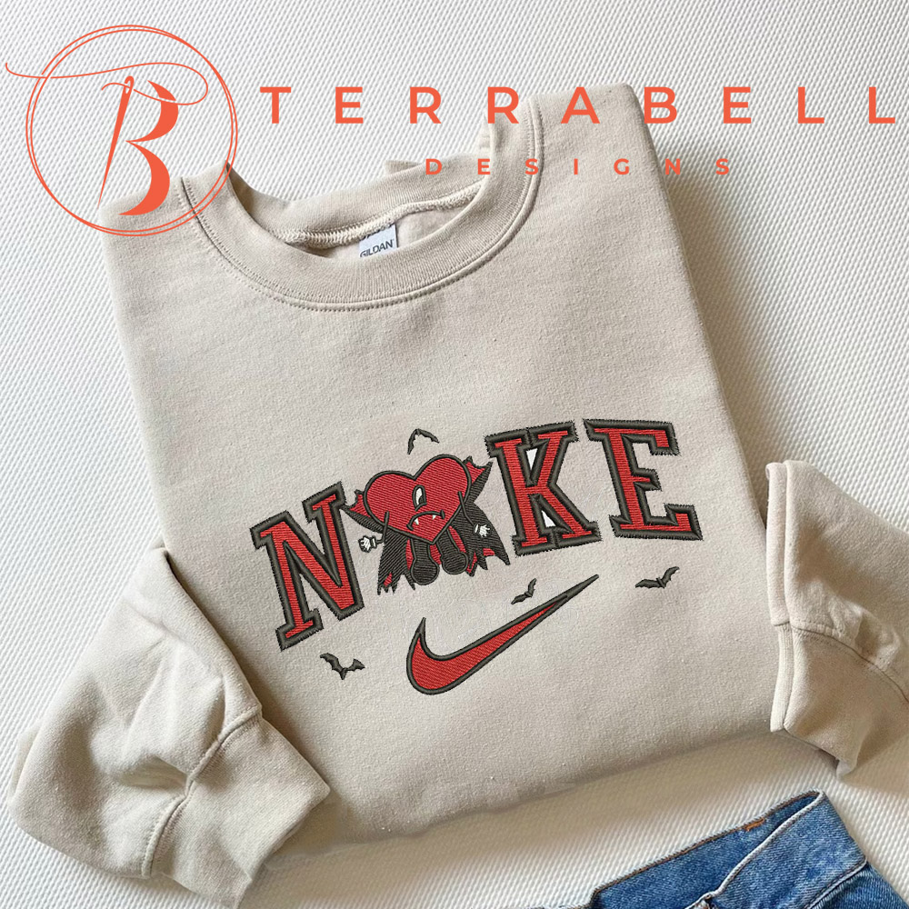 Nike Badbunny Embroidered Halloween Sweatshirt - TerraBell Designs